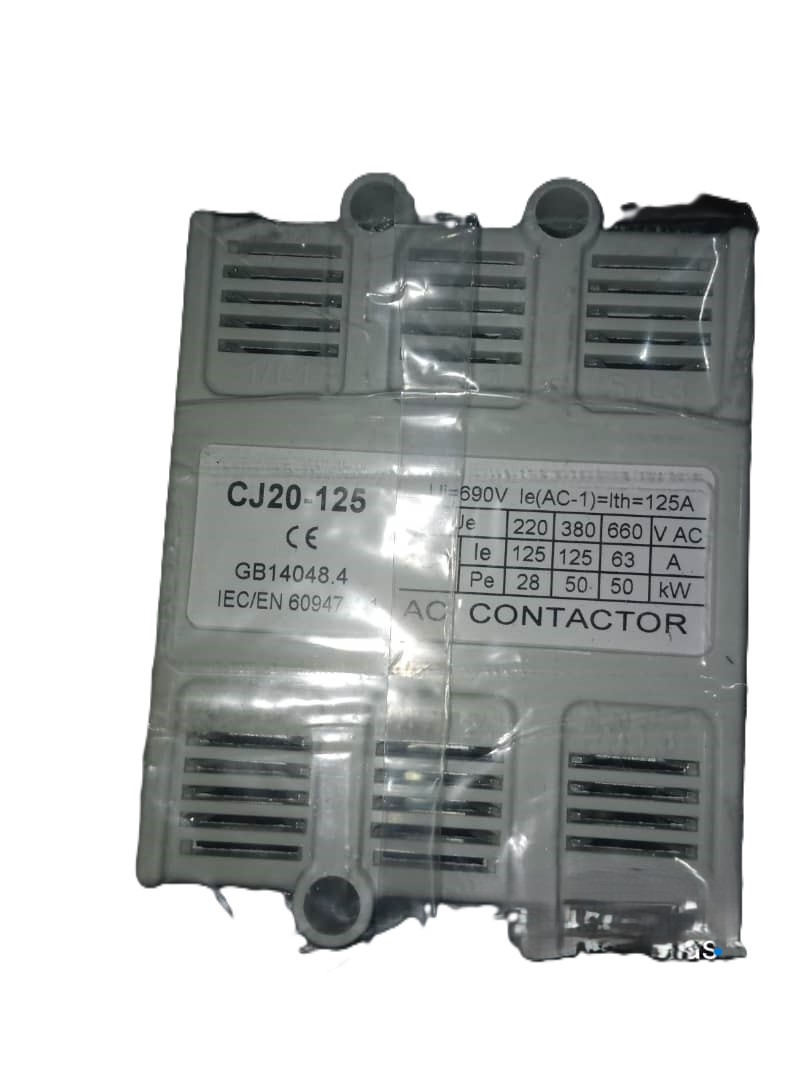 4 pole 125A, 600Vac Contactor