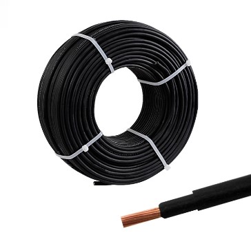 6mm2 Single core LSZH copper cable for PV – black